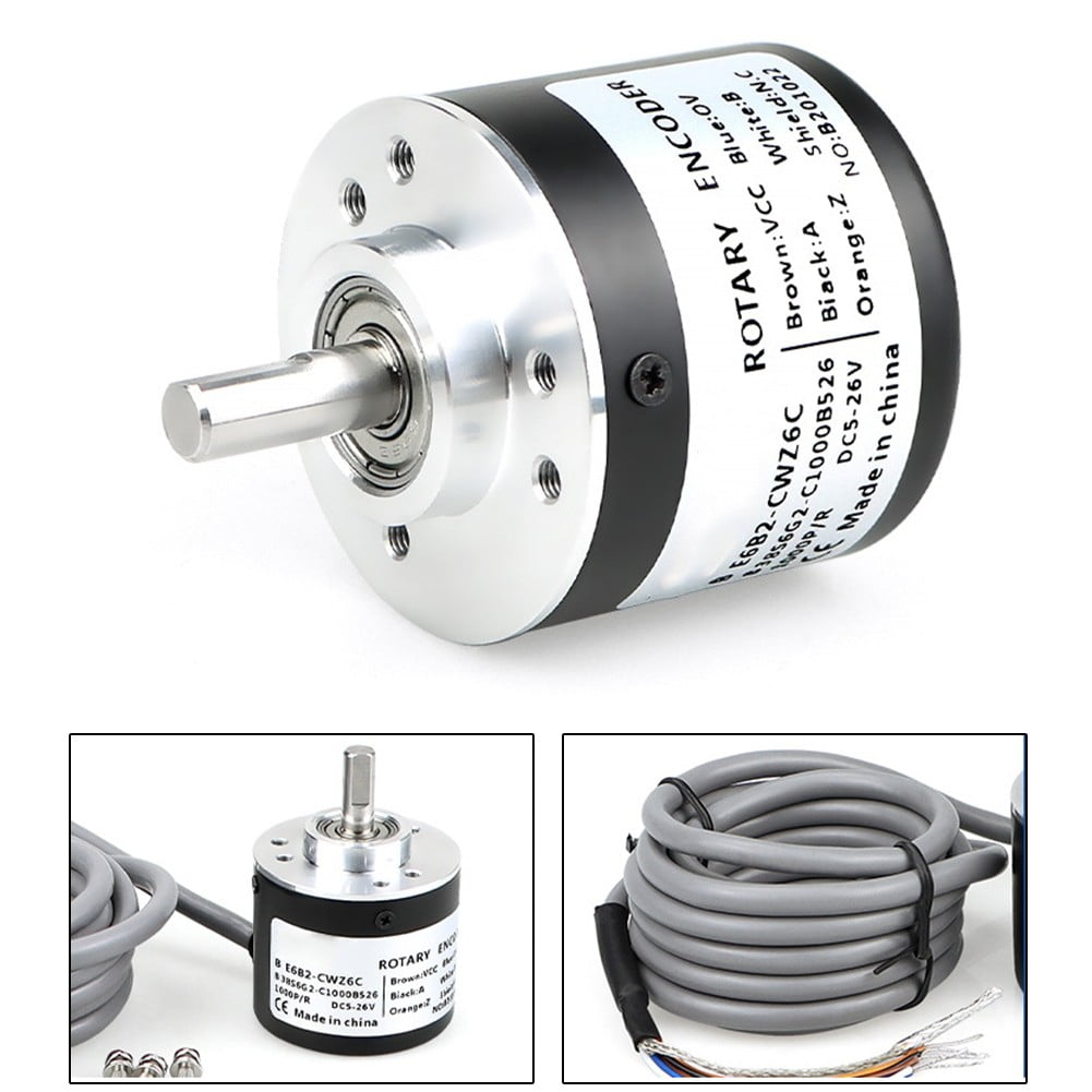 5-24VDC Encoder E6B2-CWZ6C Incremental – 40mm Diameter, 100-2000 PPR ...