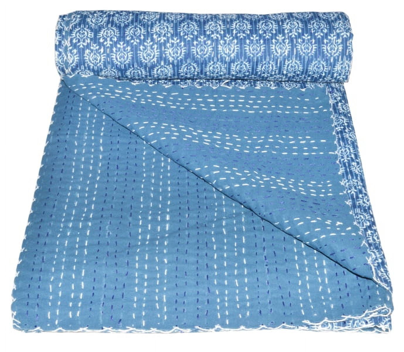 indian cotton kantha quilt Bedding throw sofa coverlet bedspread single ...