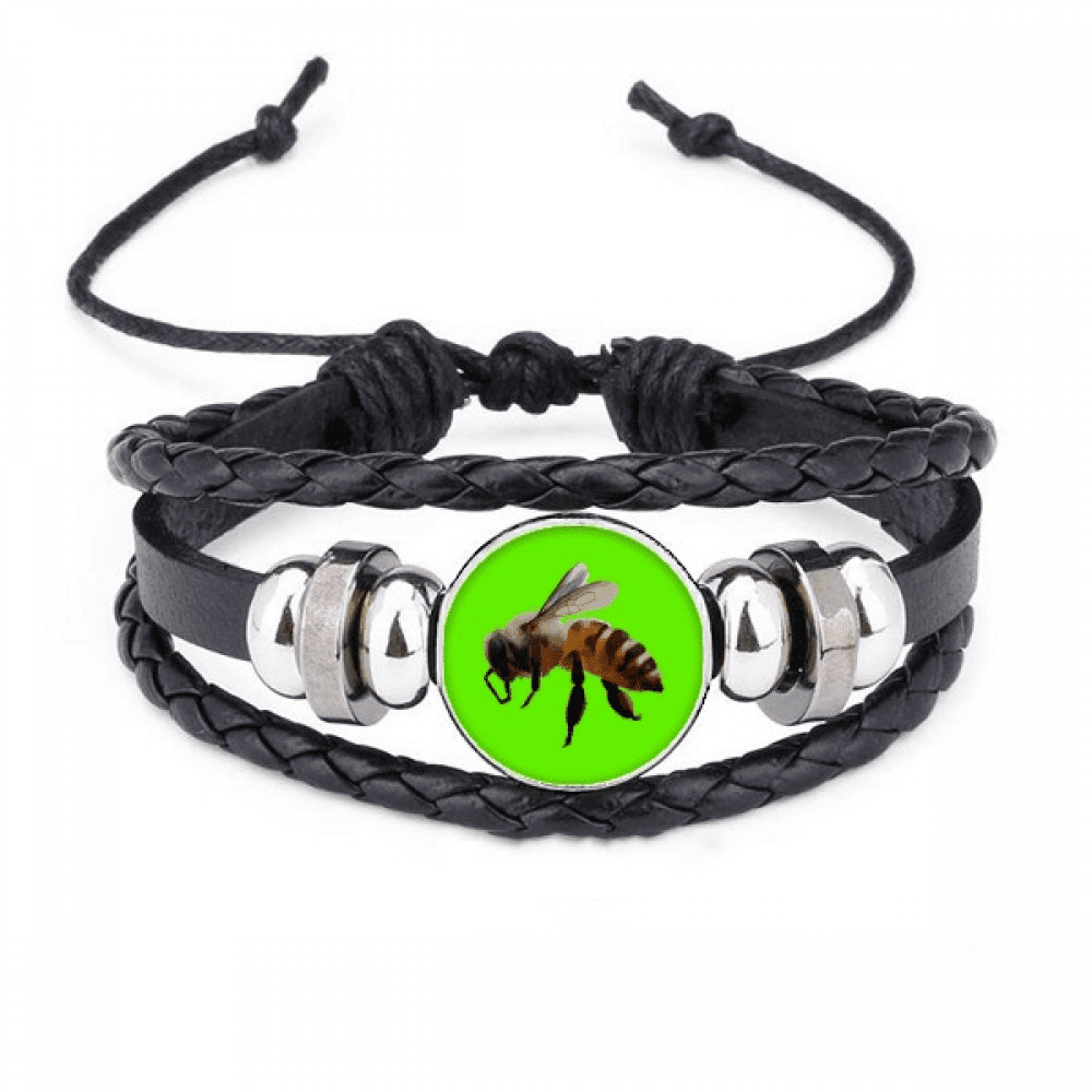 industry diligent hybee apidae bugs bracelet braided leather woven ...