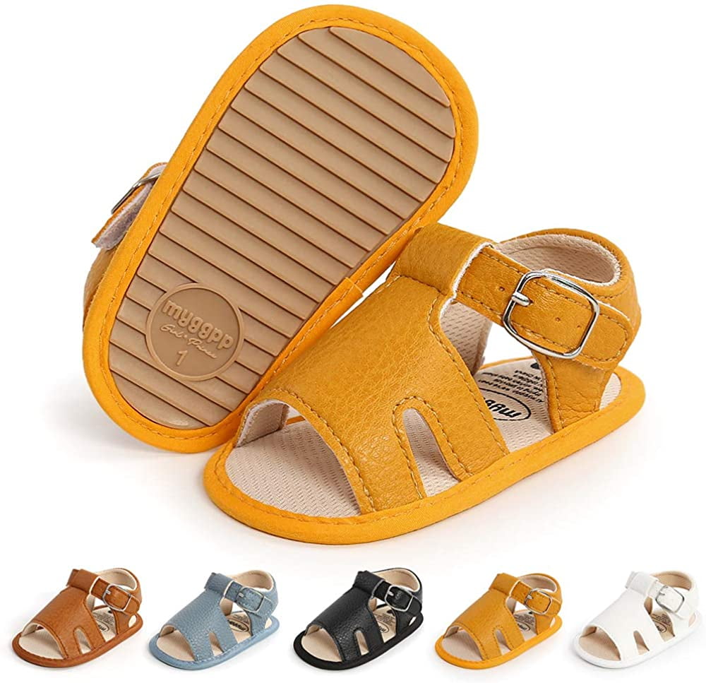 infant baby boys girls Summer Beach Sandals Non Slip Soft Rubber Sole ...