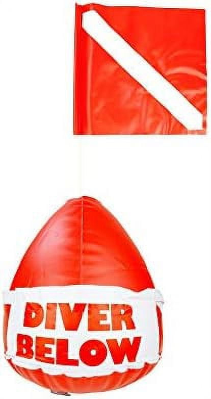 Infatable heavy duty PVC dive flag float - Walmart.com
