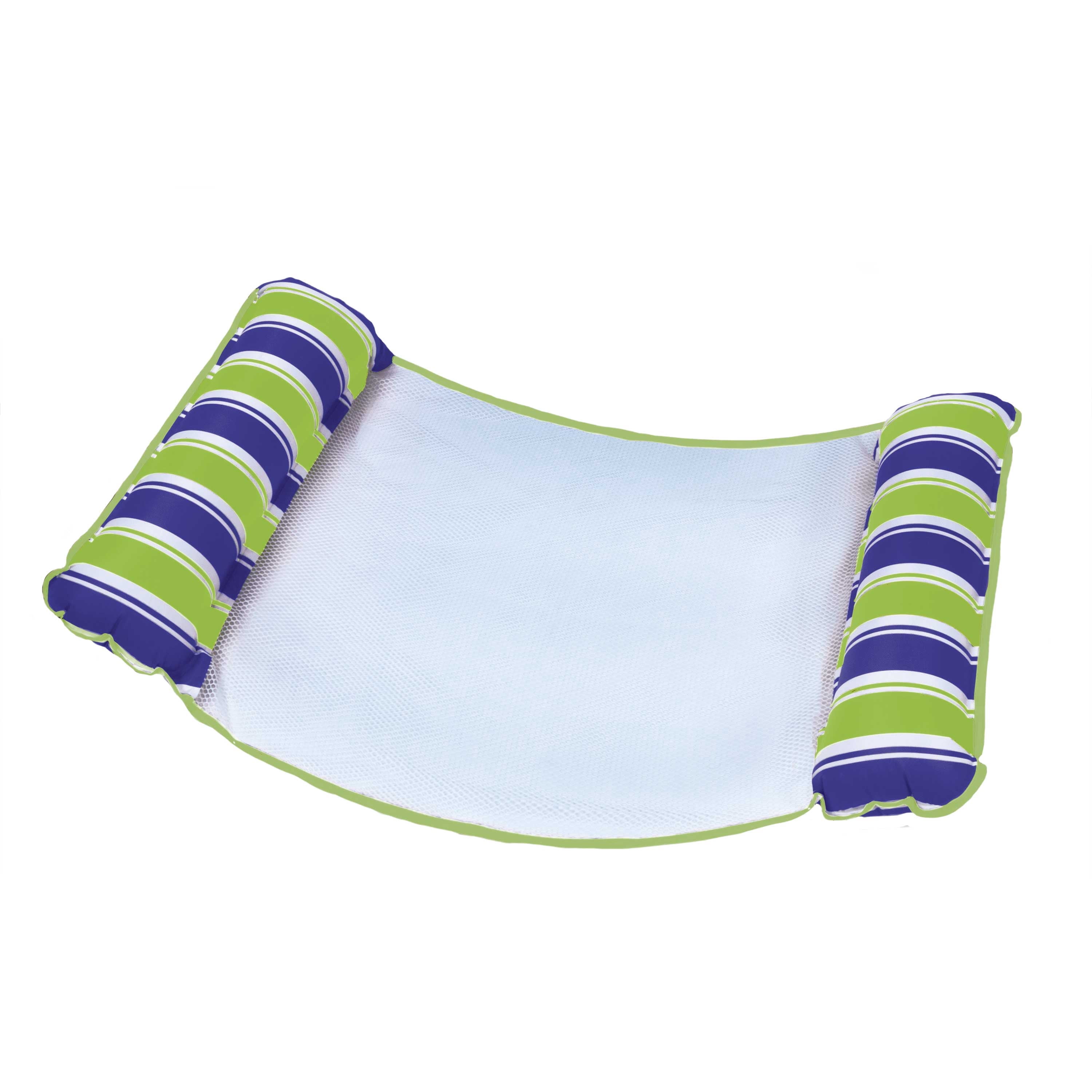 inflatable green monterey hammock pool float, capacity 250 lbs ...