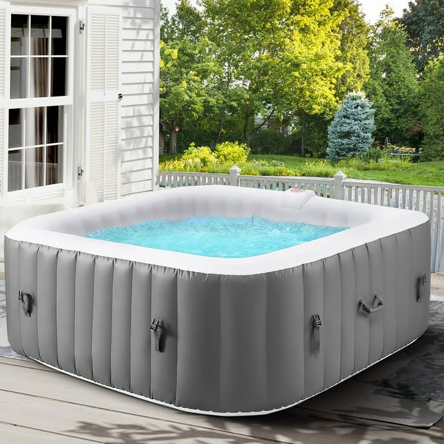 inflatable hot tub, portable hot tub, outdoor home spa, jacuzzi ...