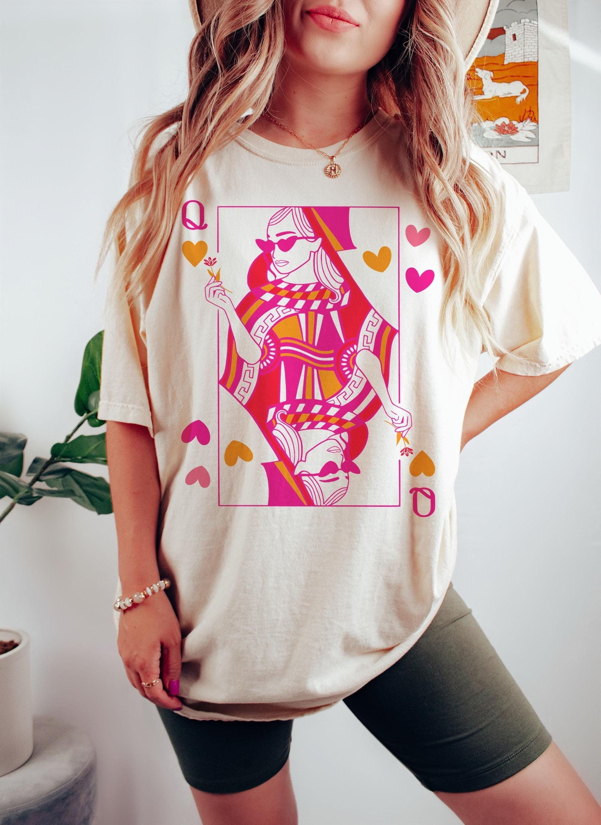 ing Card Shirt, Queen Card TShirt, Hearts T Shirt, Valentines Day ...