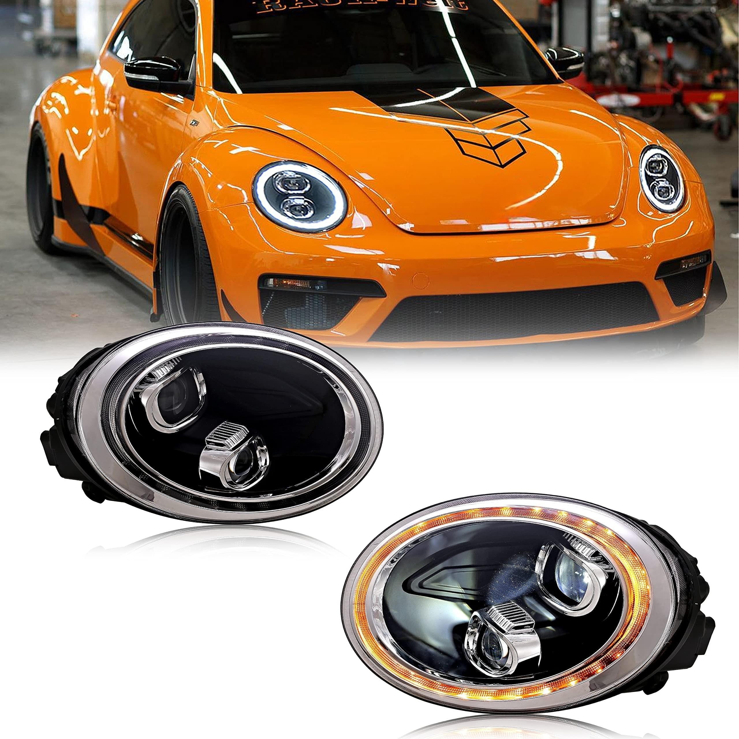 inginuity time LED Headlights for Volkswagen VW Beetle 2012-2019 Start ...