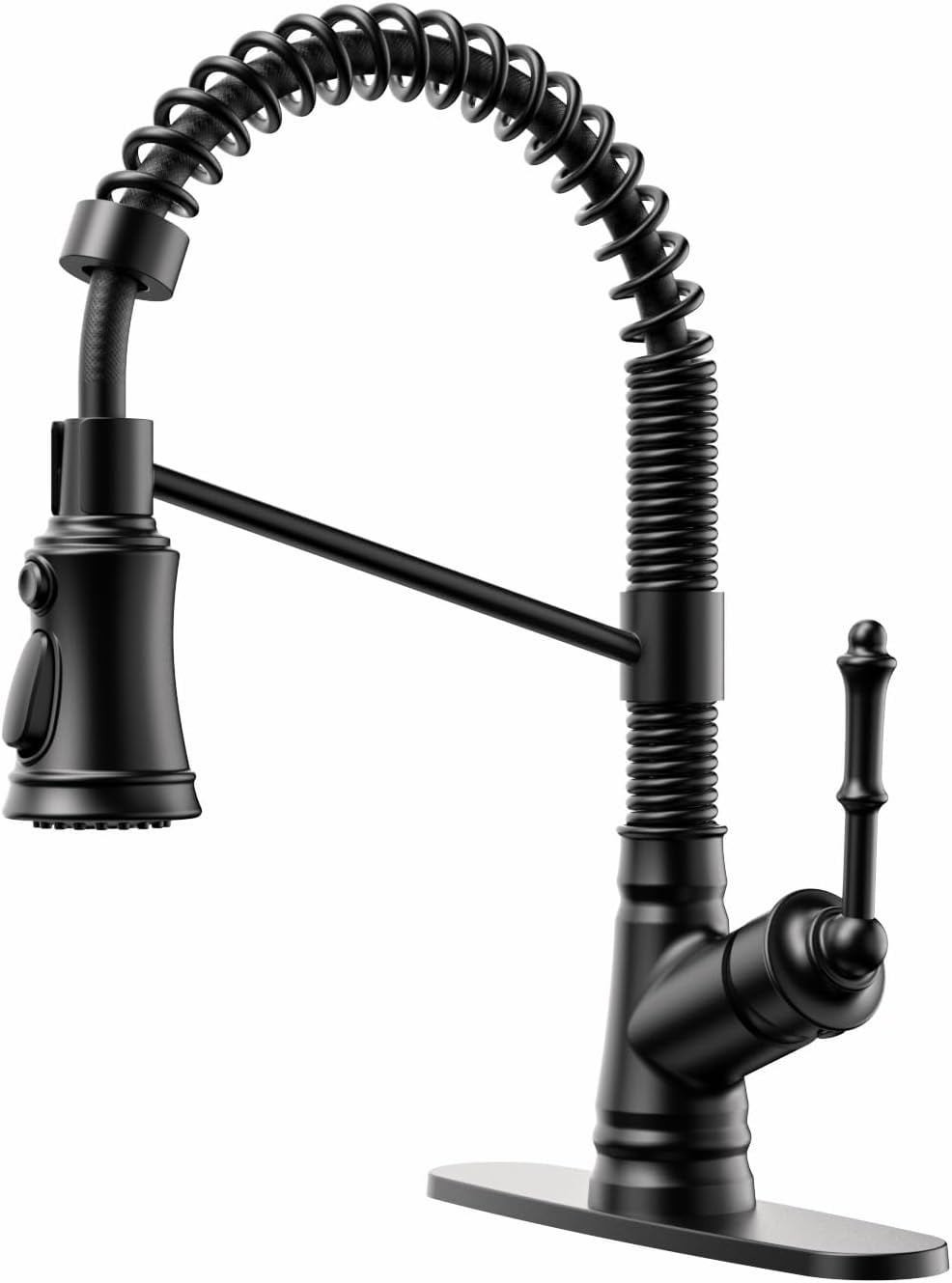 ingle Level Kitchen Sink Faucet with Pull Down Sprayer, Single Handle ...