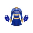 inhzoy Girls High School Musical Festival Cheerleading Uniforms Shiny ...