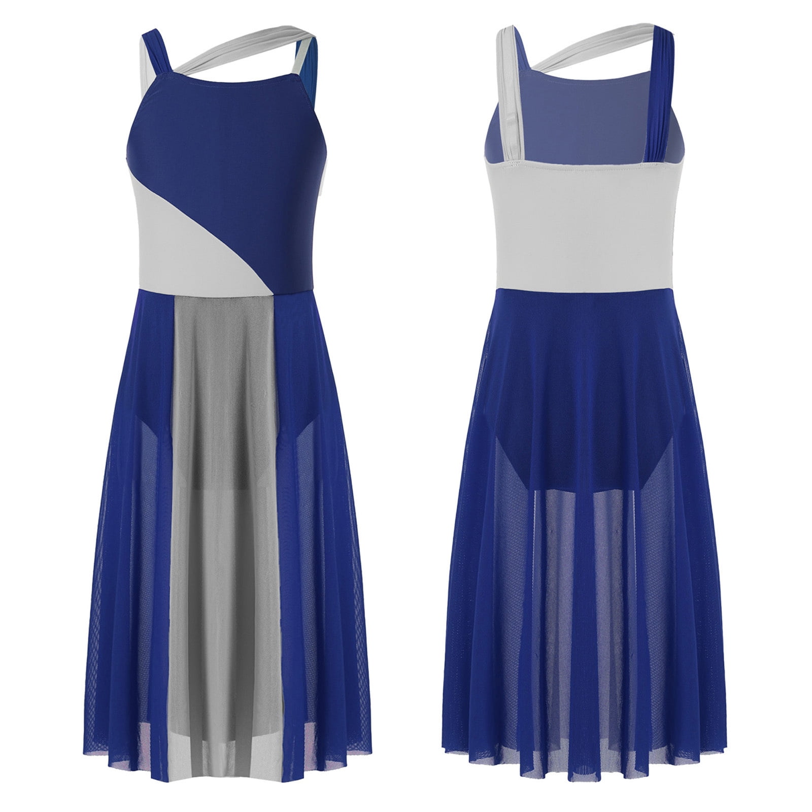 inhzoy Girls Kids Lyrical Dance Costume Modern Contemporary Ballet ...