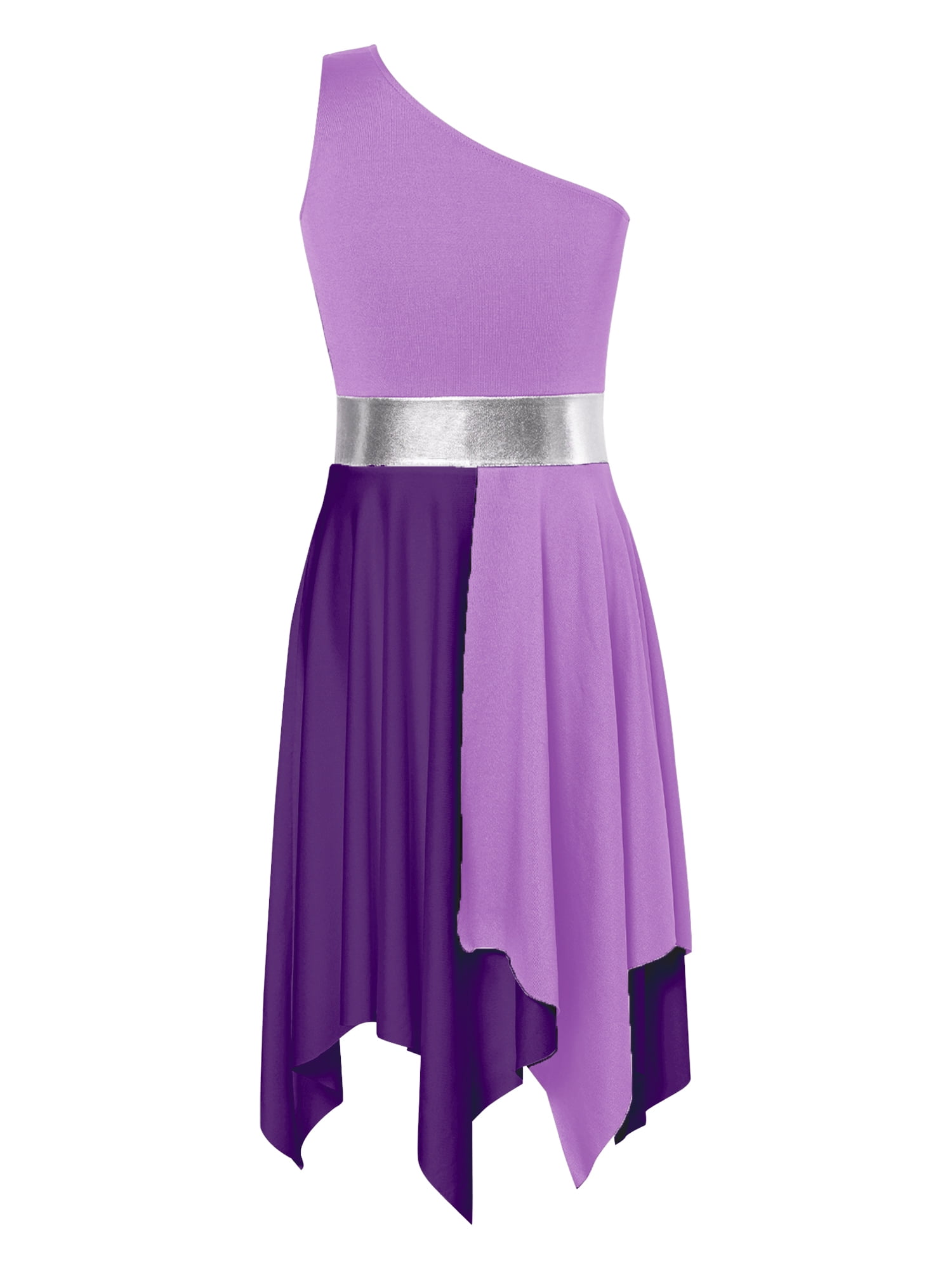 inhzoy Girls Liturgical Praise Dance Dress Asymmetrical Worship Costume ...