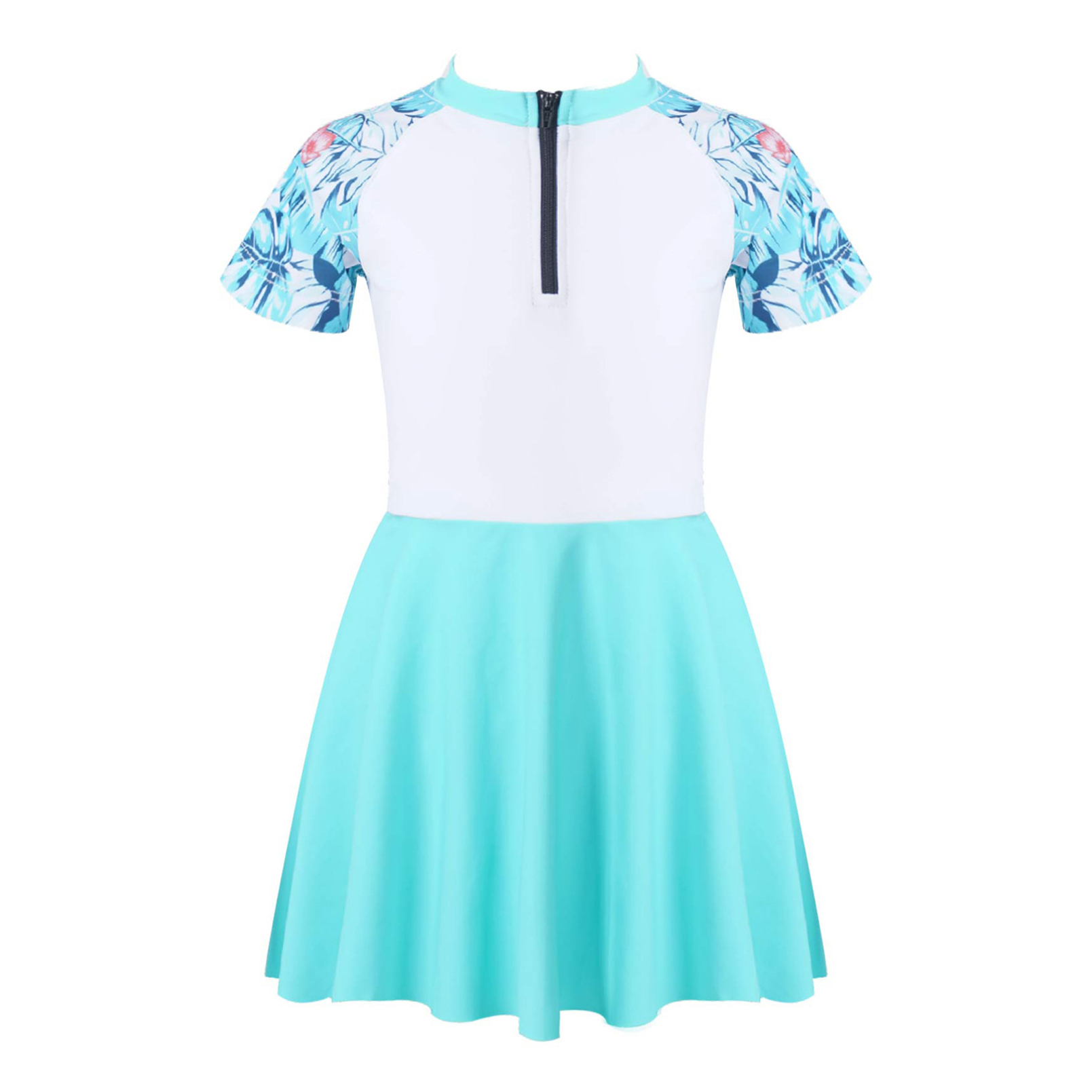 inhzoy Girls One-Piece Swimsuits Beach Princess Swimming Dress Hawaiian ...
