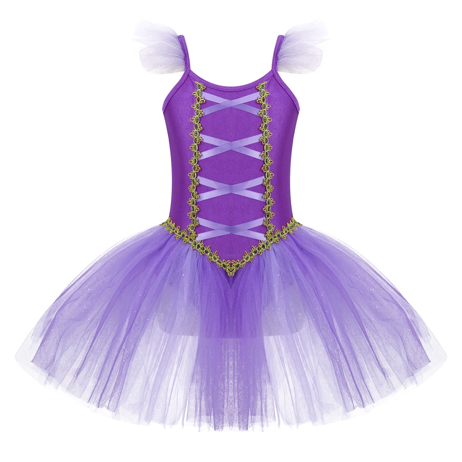 inhzoy Kid Girl Mesh Tutu Skirt Halloween Fancy Dresses Cosplay Party ...