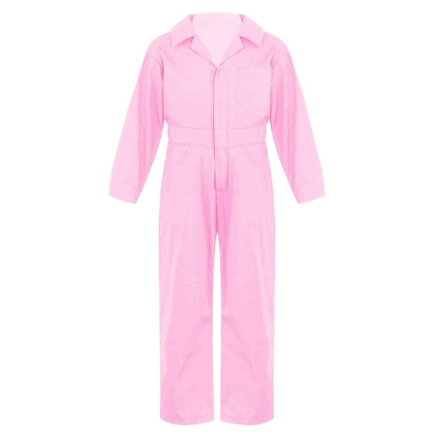 inhzoy Kids Boys Girls Mechanic Halloween Costumes Long Sleeve Coverall ...