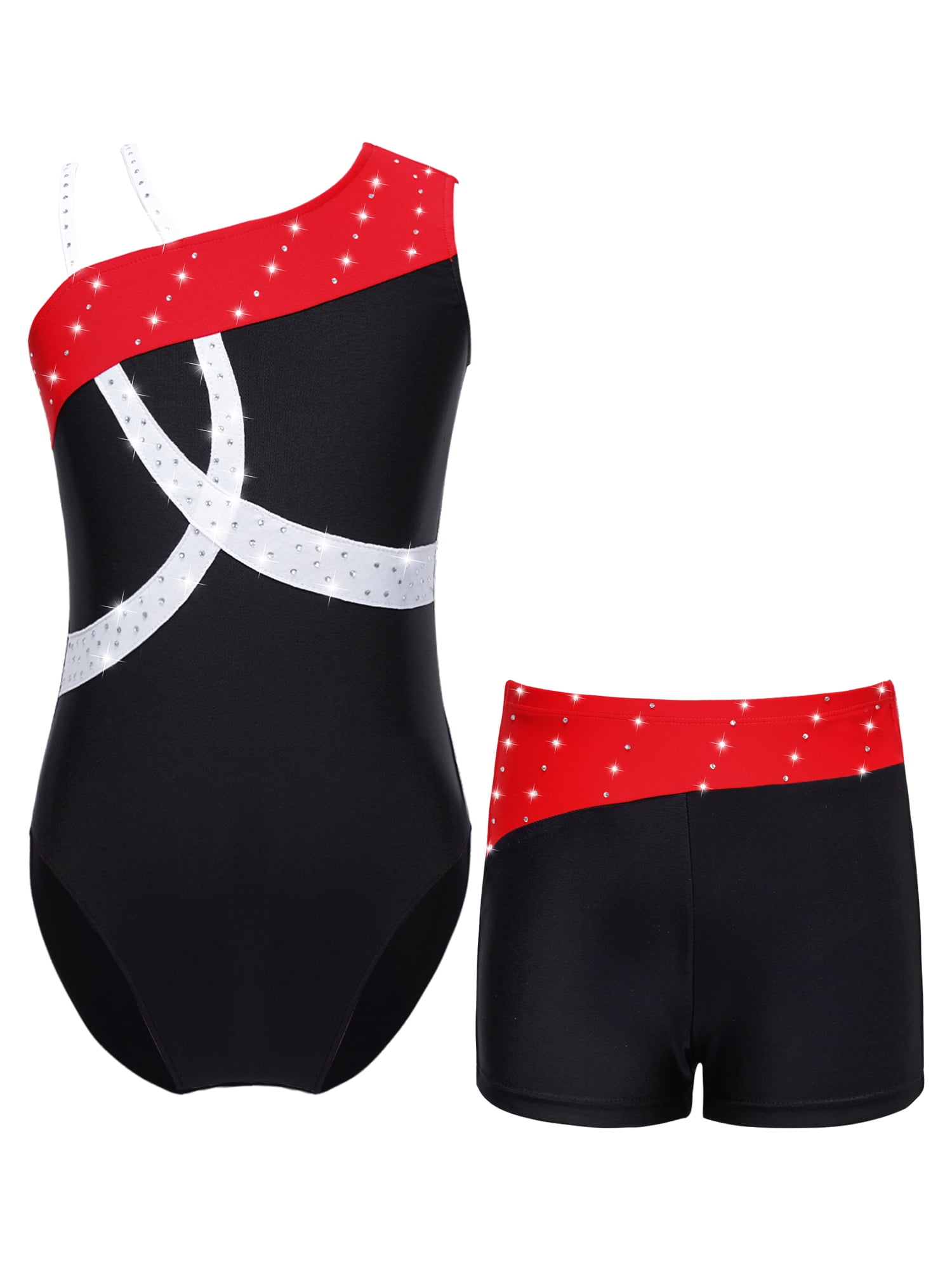 inhzoy Kids Girls 2Pcs Dance Leotard Outfits Ballet Gymnastic Leotard ...