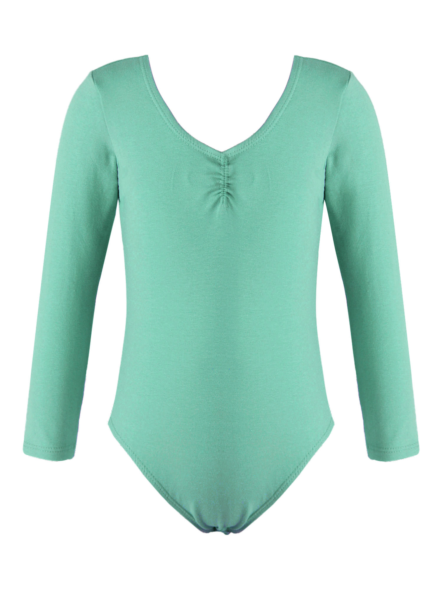 inhzoy Kids Girls Basic Long Sleeves Ballet Dance Unitard Gymnastics ...