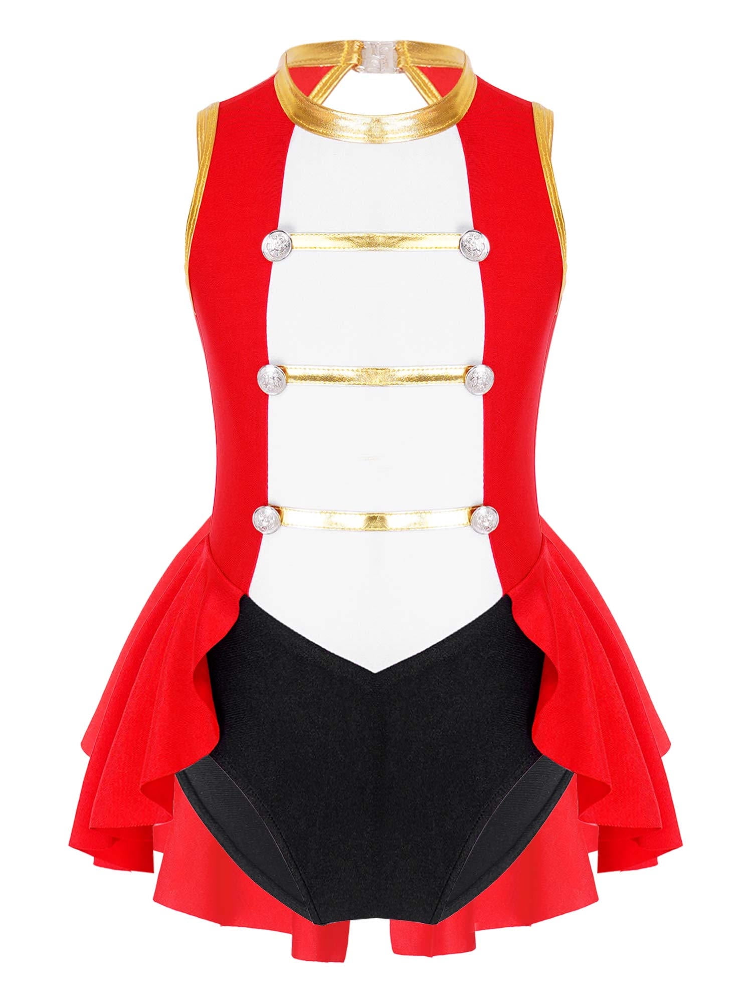 inhzoy Kids Girls Circus Shows Ringmaster Showman Outfits Carnival ...