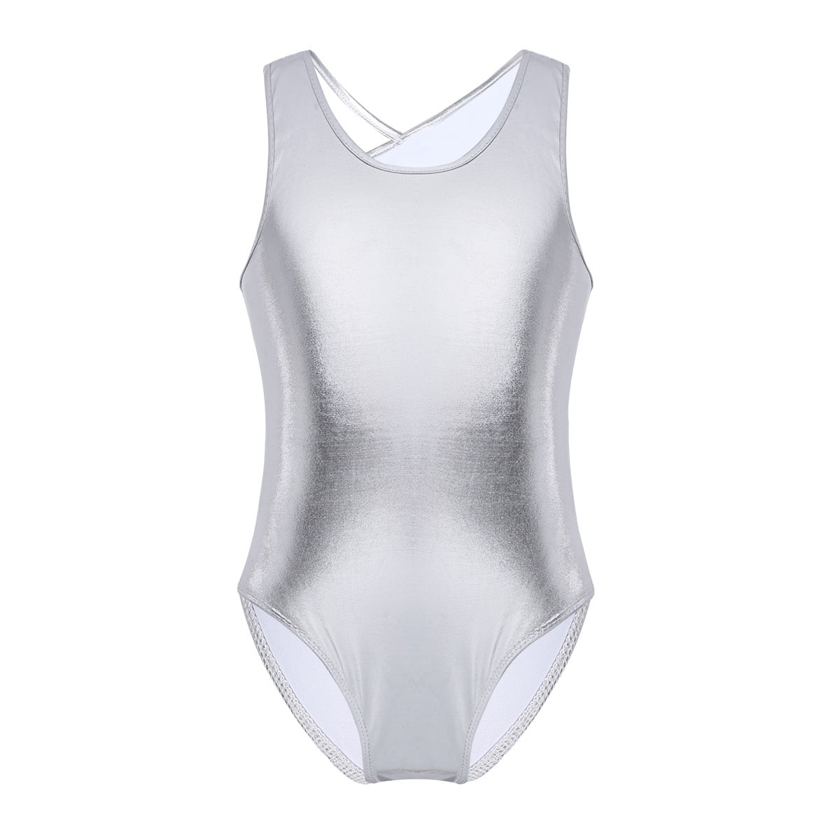 inhzoy Kids Girls Glittery Ballet Dance Leotard Gymnastic Bodysuit ...
