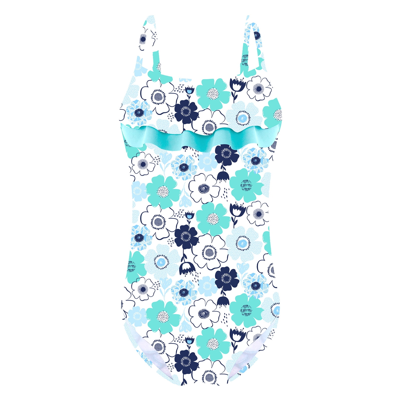 inhzoy Kids Girls One Piece Swimsuit Mermaid Summer Beach Swimwear Cut ...