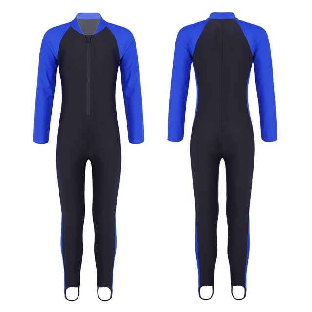 inhzoy Kids Girls One Piece Zip up Rash Guard Shirt Swimsuit - Walmart.com