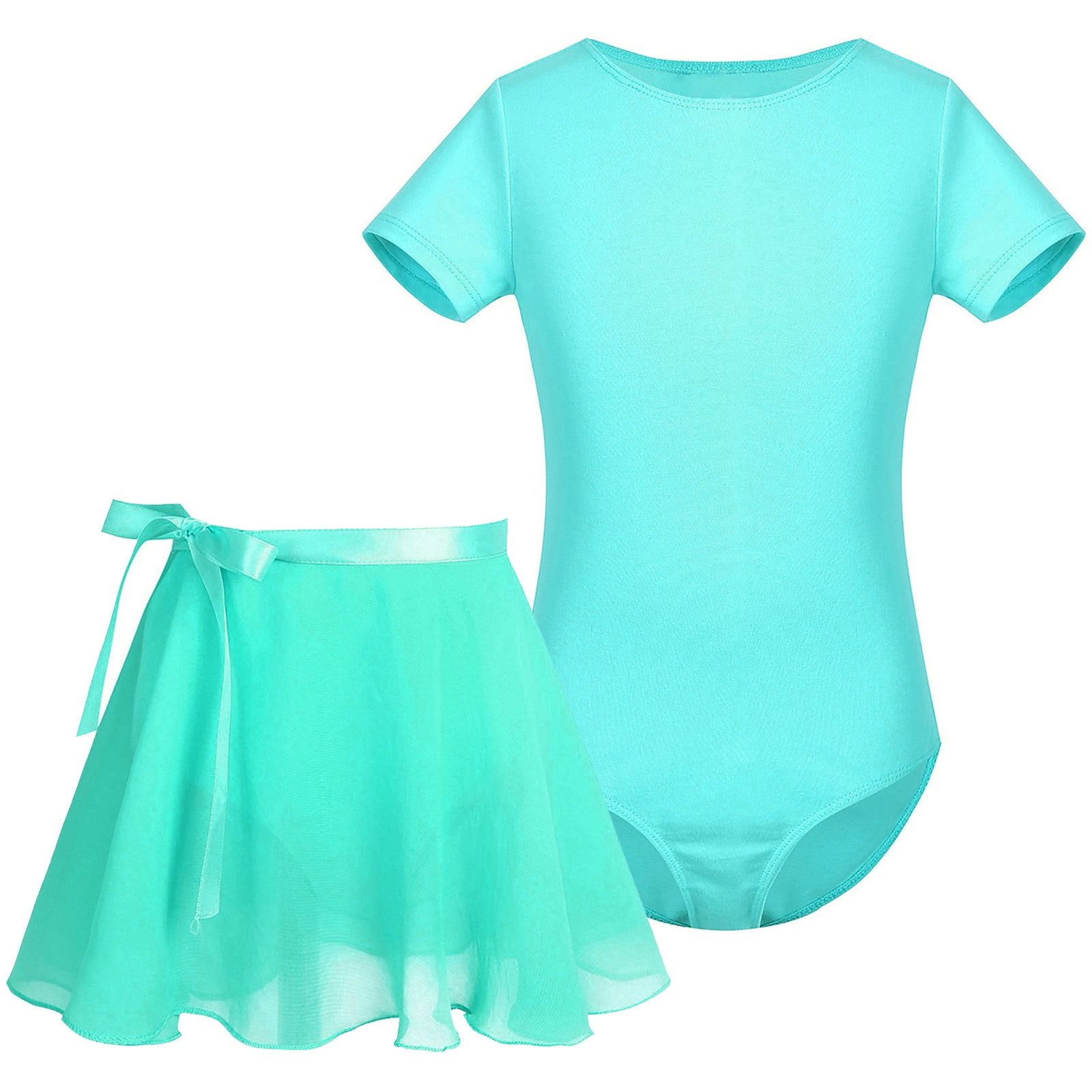 inhzoy Kids Girls Short Sleeves Ballet Dance Costumes - Walmart.com