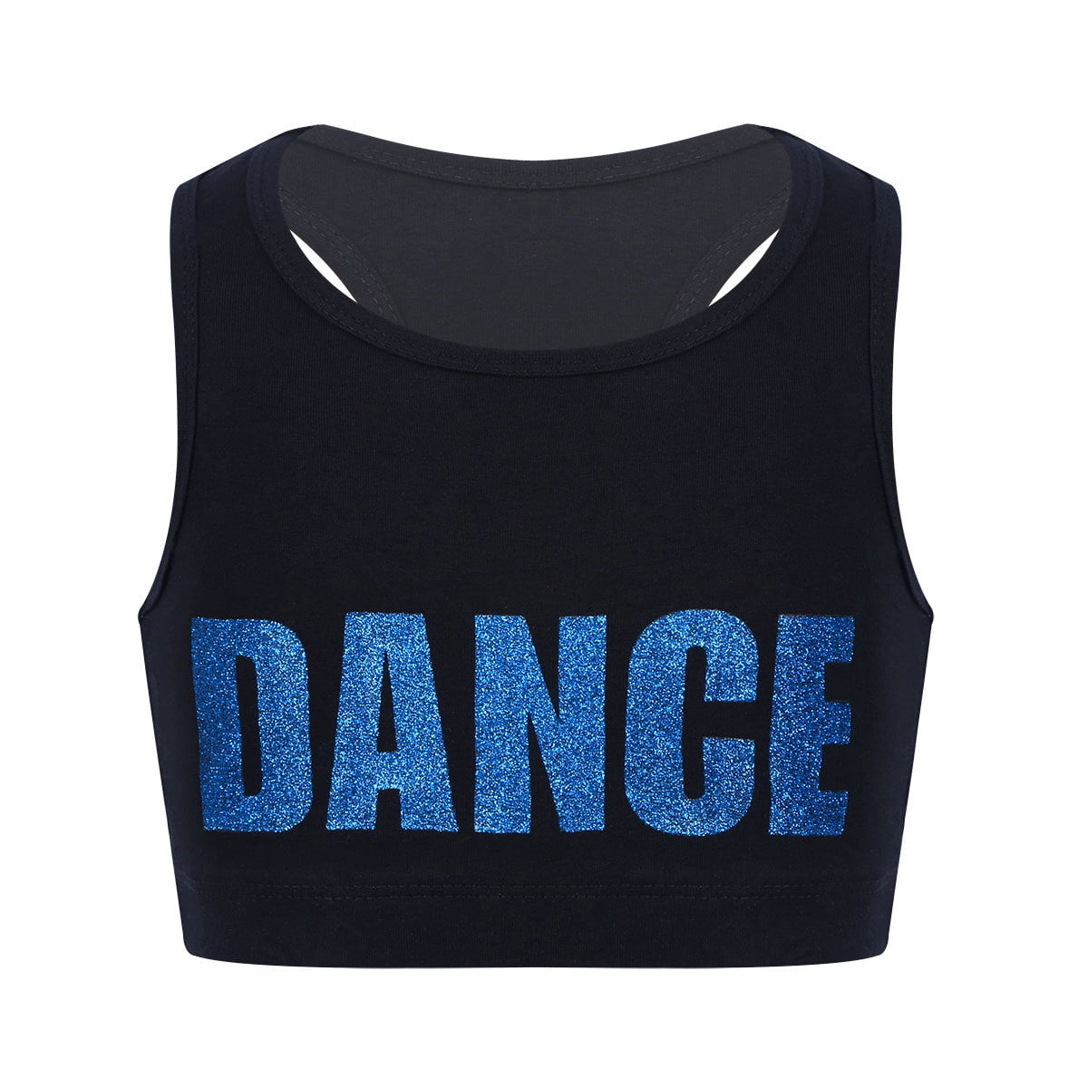 inhzoy Kids Girls Sports Hip Hop Jazz Dancing Letters Printed Racer ...