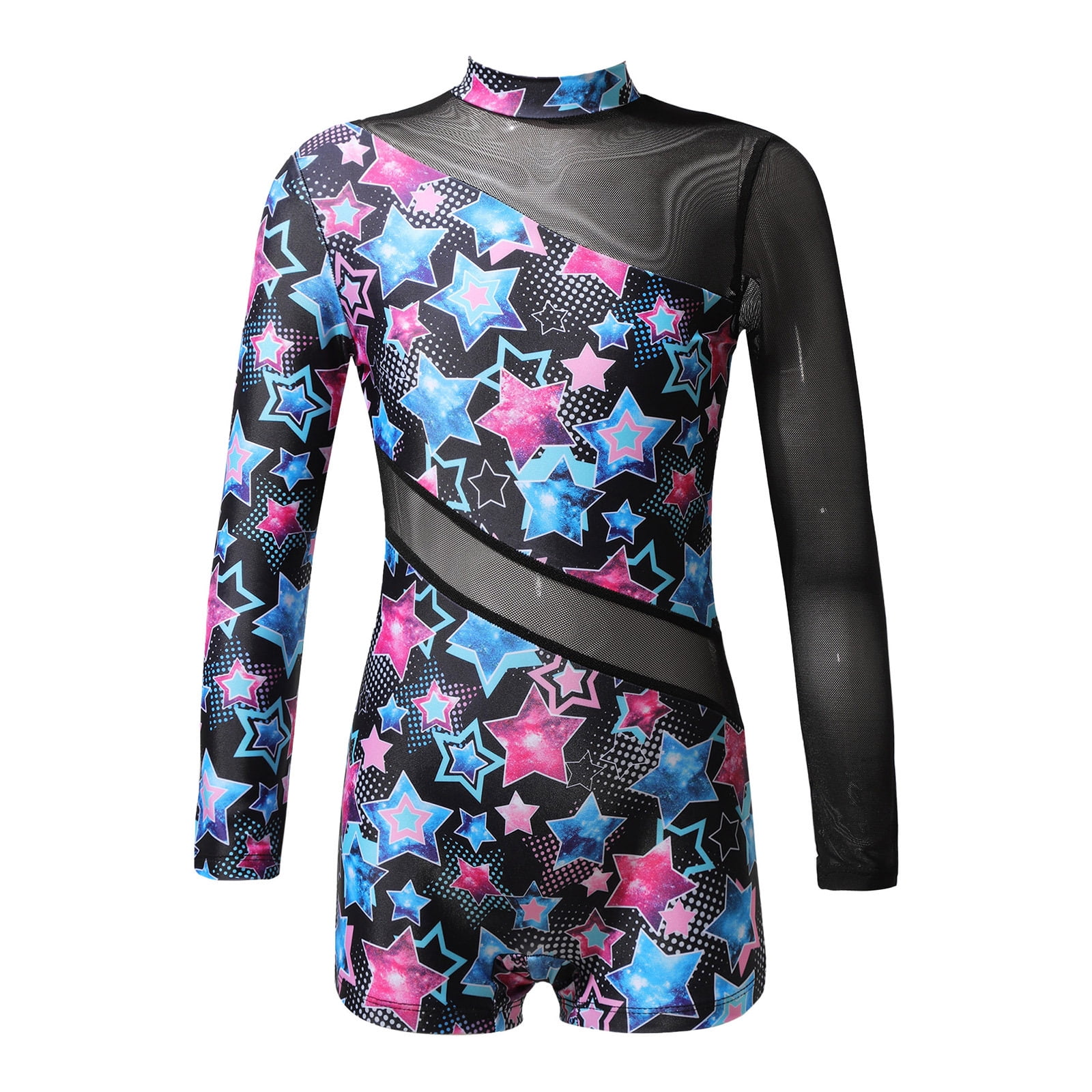 inhzoy Kids Long Sleeve Gymnastics Leotard for Girls Ballet Dancewear ...