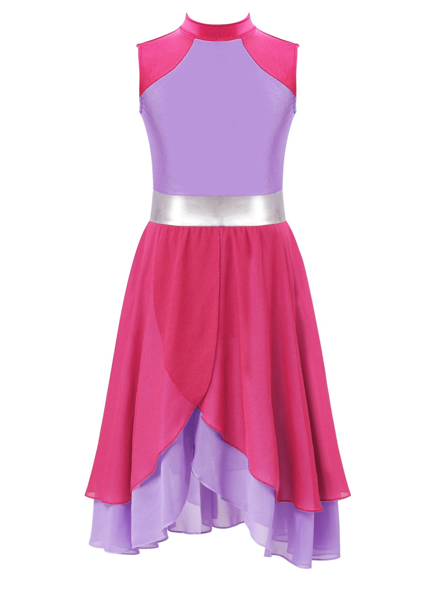 inhzoy Liturgical Praise Dance Dress for Girls Sleeveless Worship ...