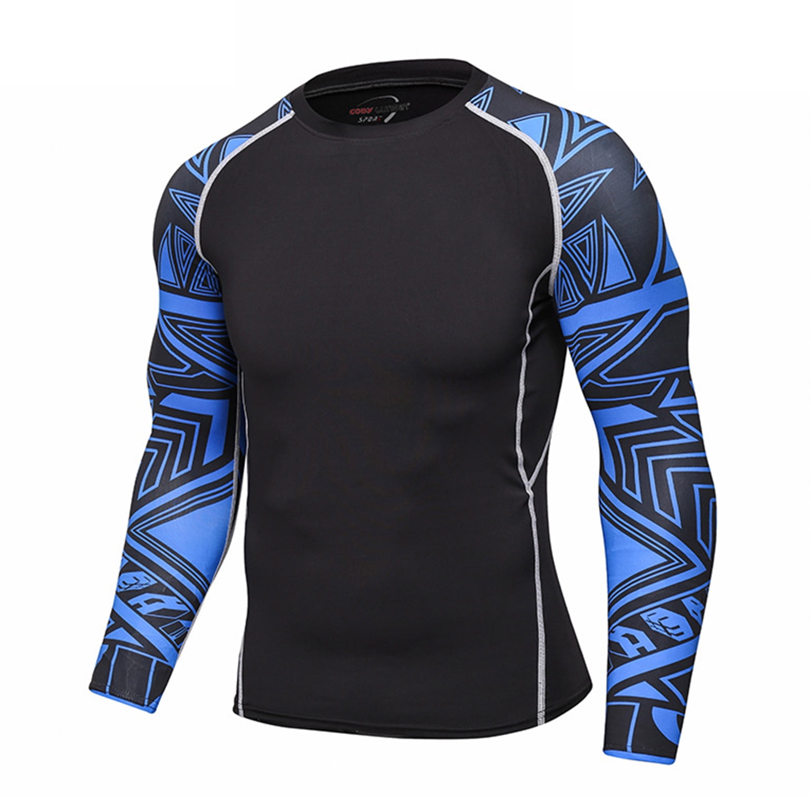 inhzoy Men's Quick-Dry UPF 50+ UV Sun Protection Long Sleeve Rash Guard ...