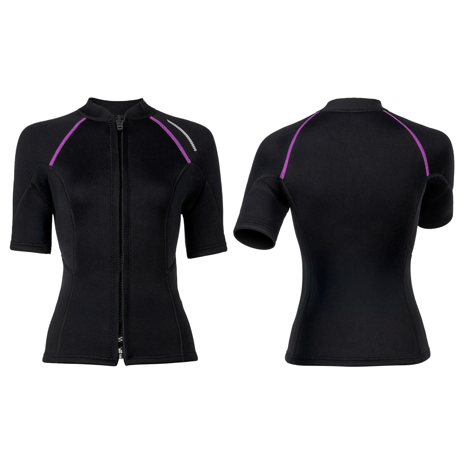 inhzoy Wetsuit Tops for Women Diving Surfing Rush Guard Swimsuit Water ...