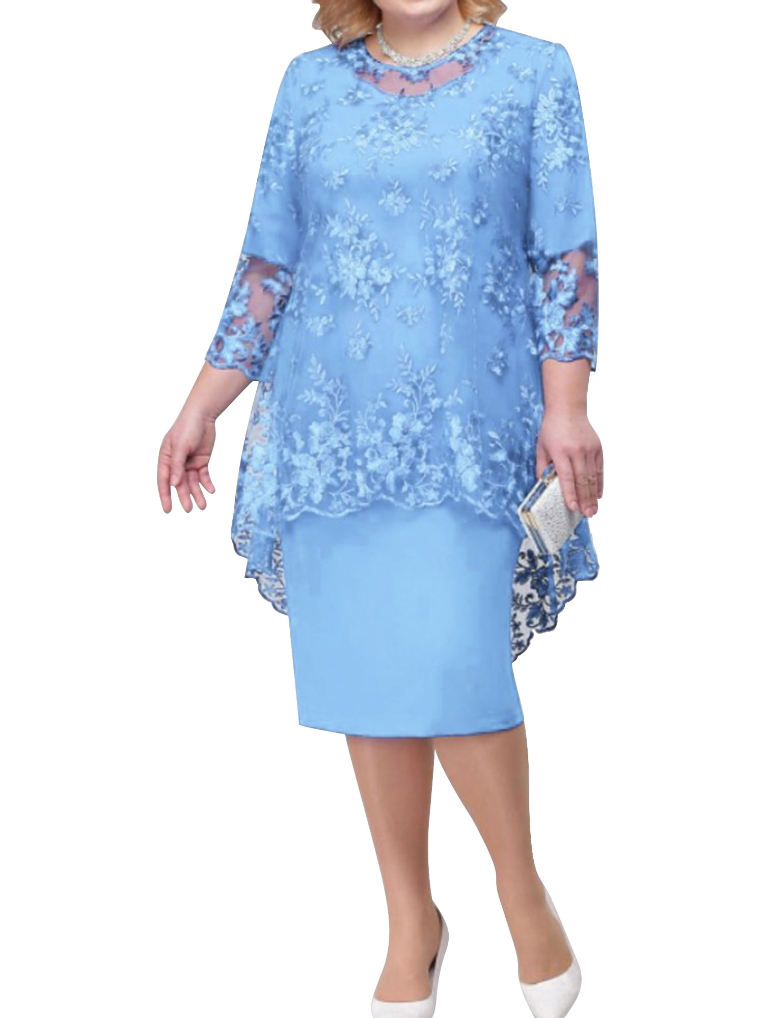 inhzoy Womens Mother of The Bride Dress Suit 2-Piece Outfits for ...