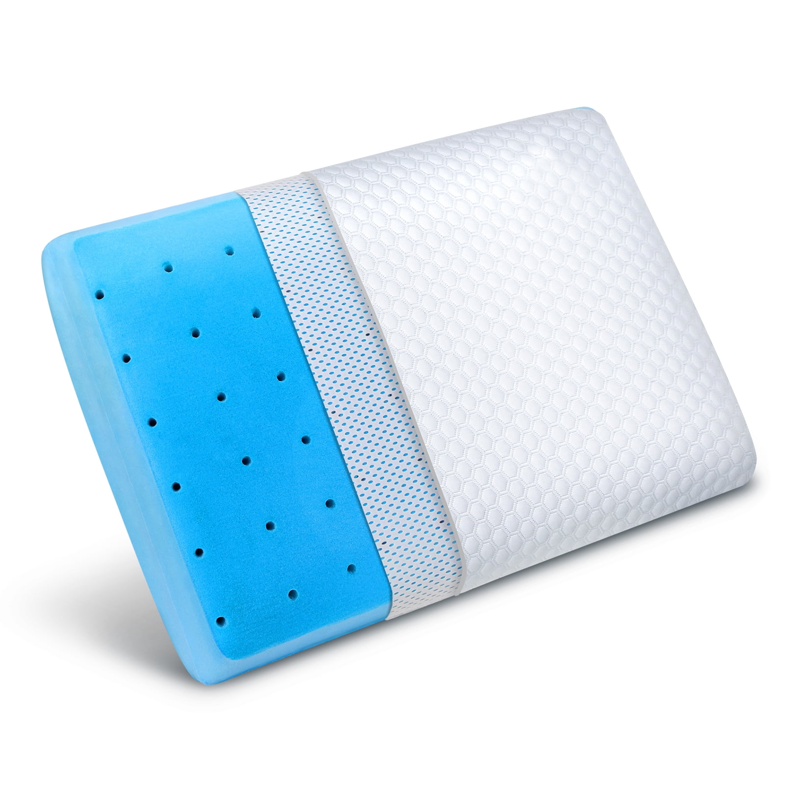 inight Cooling Pillow, Ventilated Memory Foam Pillow, Cooling Gel ...