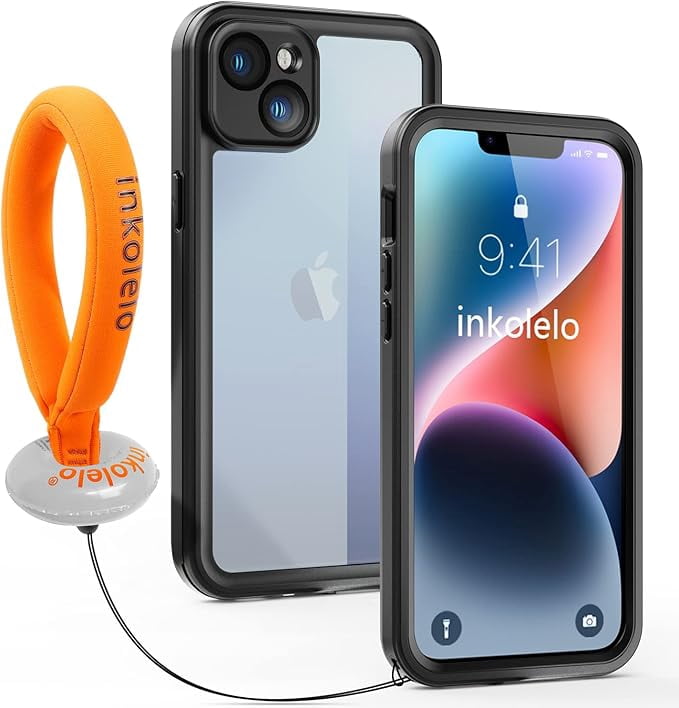 inkolelo Compatible with iPhone 14 Plus Waterproof Case, Built-in ...