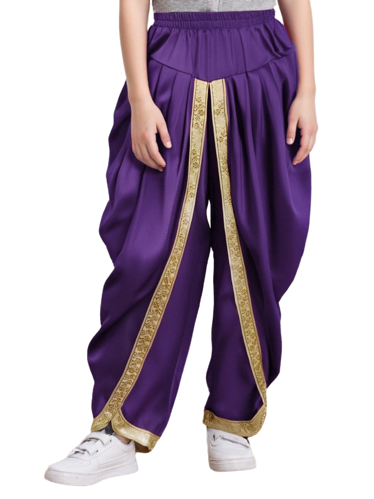 inlzdz Kids Boys Dance Dhoti Pants Bottom Carnival Party Fancy Dress ...