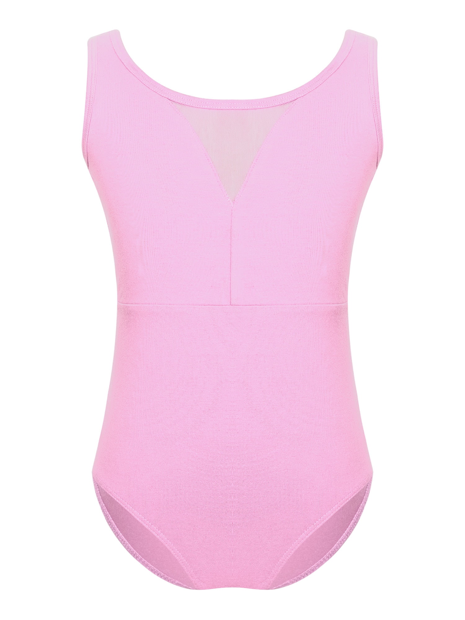 inlzdz Kids Mesh Dance Leotard Girls Gymnastics Tumbling Bodysuit ...