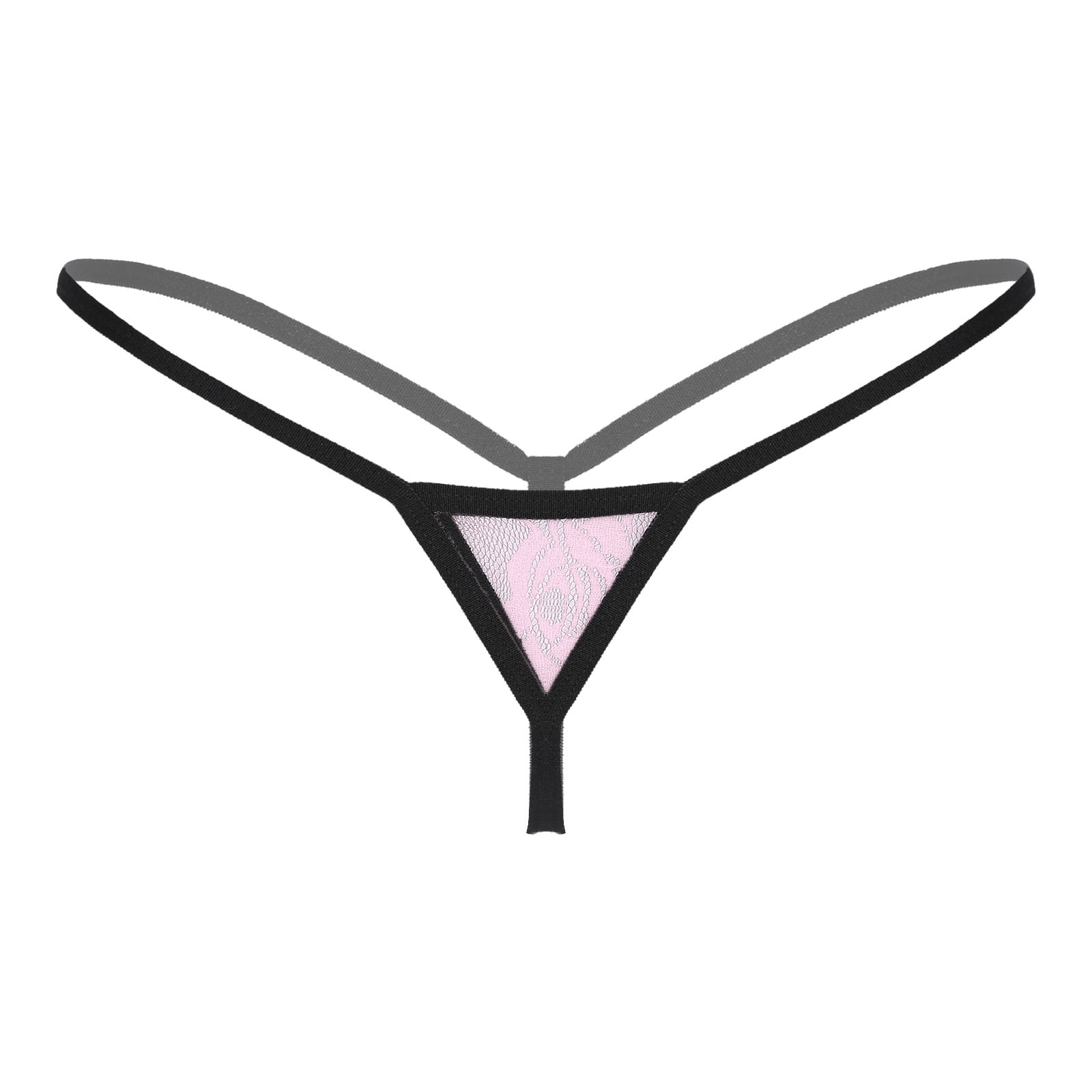 inlzdz Womens Lace Micro Mini Lingerie Panties Breakaway T-Back G ...