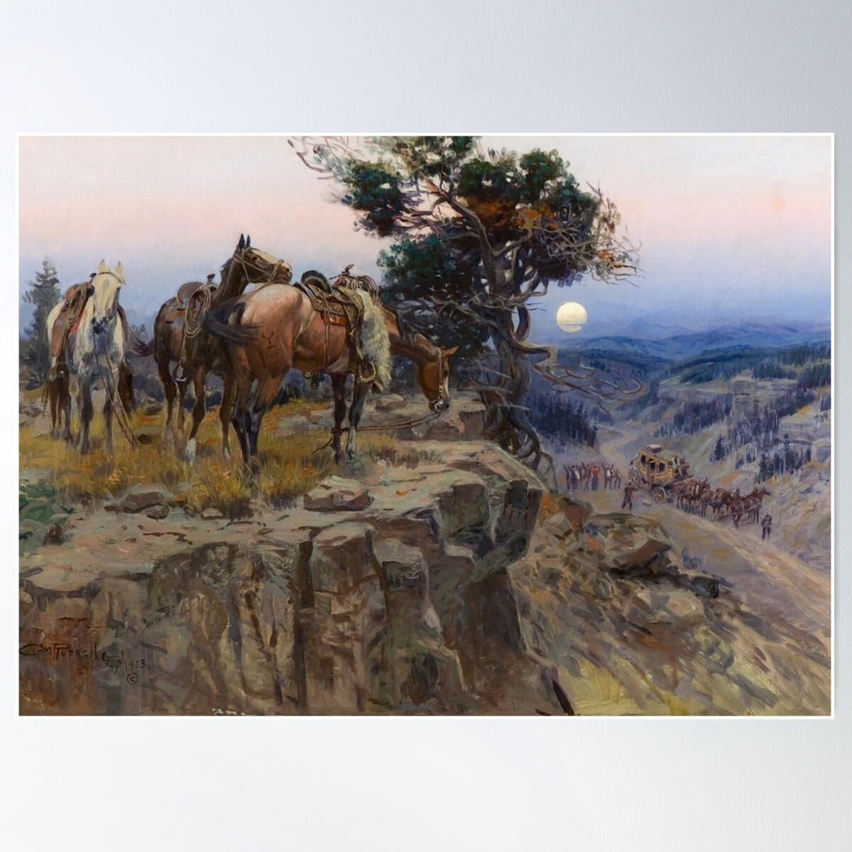 Â€Œinnocent Alliesâ€ By Charles M Russell Poster Wall Art, Modern Wall ...