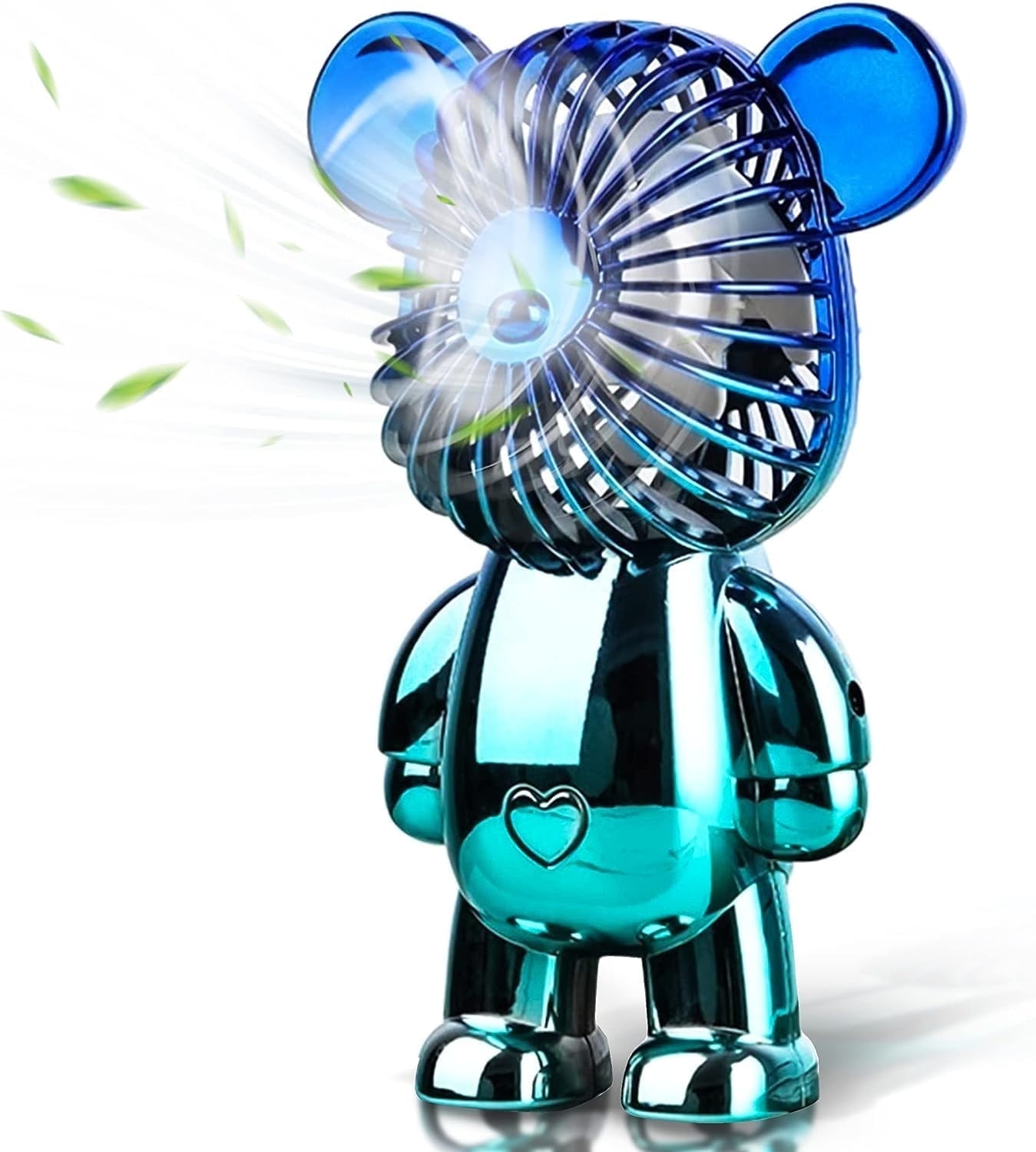 innotech Portable Fan,Mini Cute Bear Desk Fan Small Quiet,3-Speed Adjustable Usb Powered Fan ...