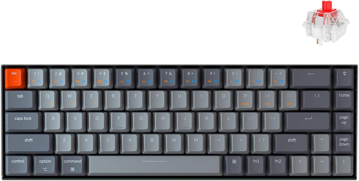 innovative 65% layout (68-key) compact wireless mechanical keyboard ...