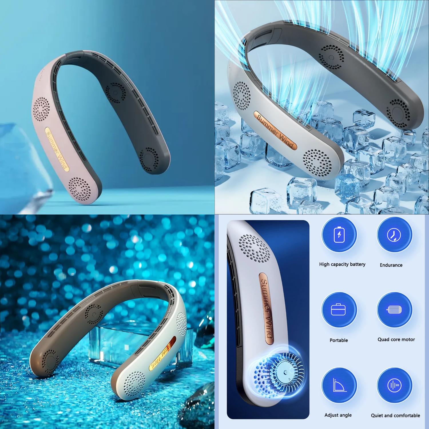 innovative wearable neckband design ultimate comfort cooling portable ...