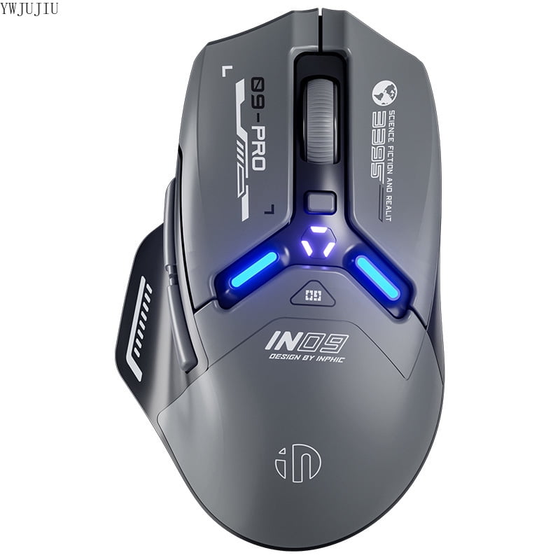 inphic IN9 pro Gaming Mouse Wireless/Wired/Bluetooth5.0 Tri-mode PAW3395 26000dpi 6-button ...