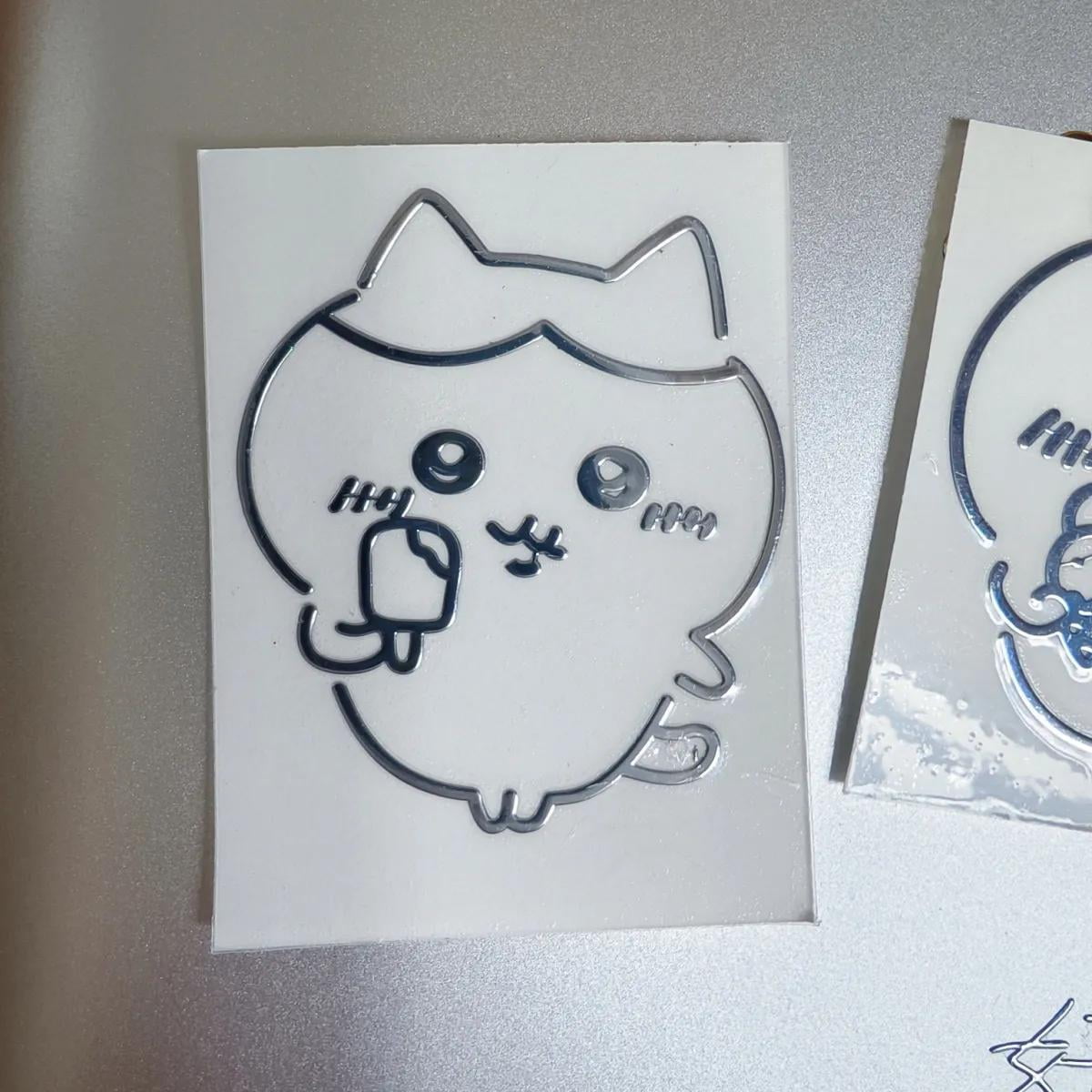 ins Cute Chiikawa Metal Style Sticker for Mobile Phone iPad Notebook ...
