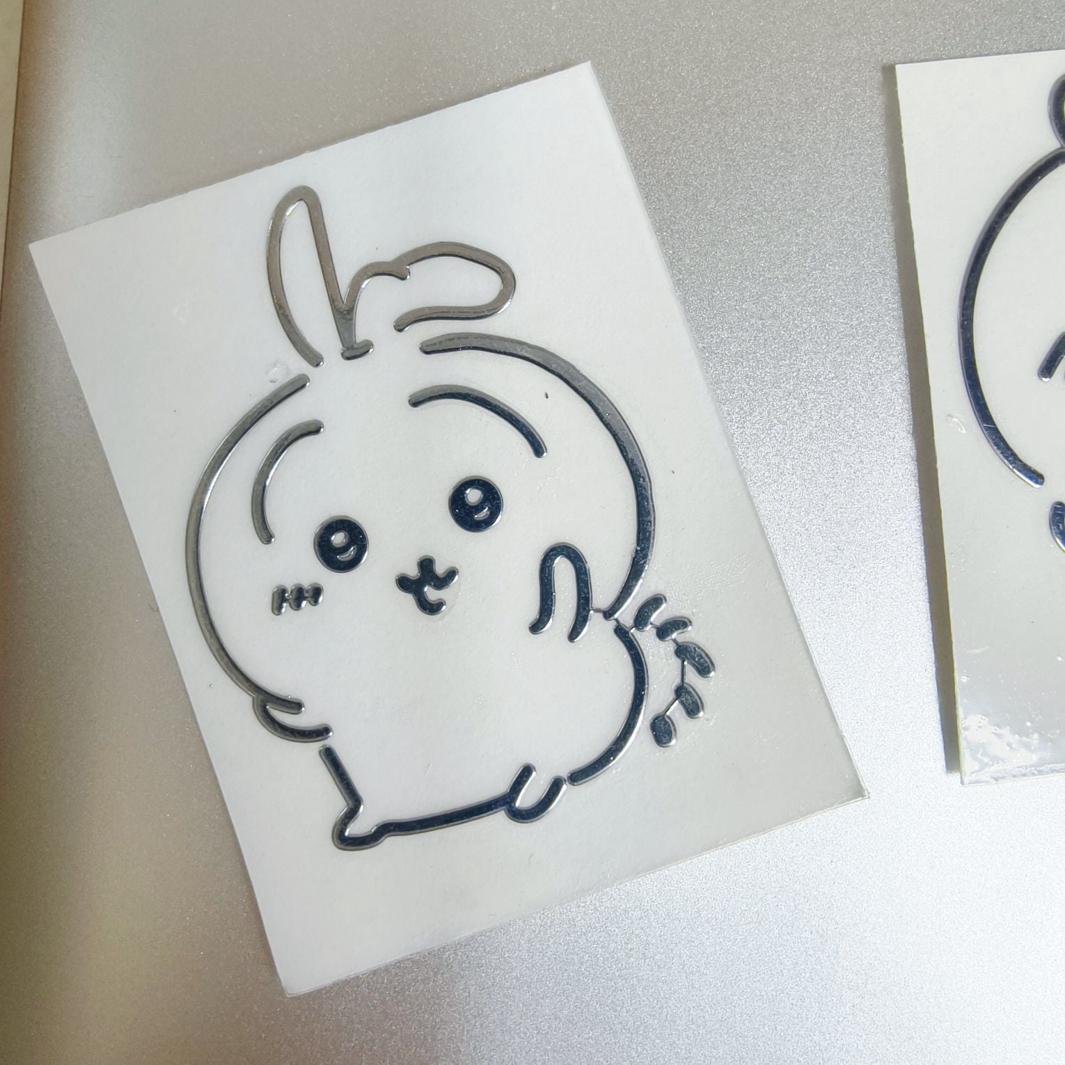 ins Cute Chiikawa Metal Style Sticker for Mobile Phone iPad Notebook ...