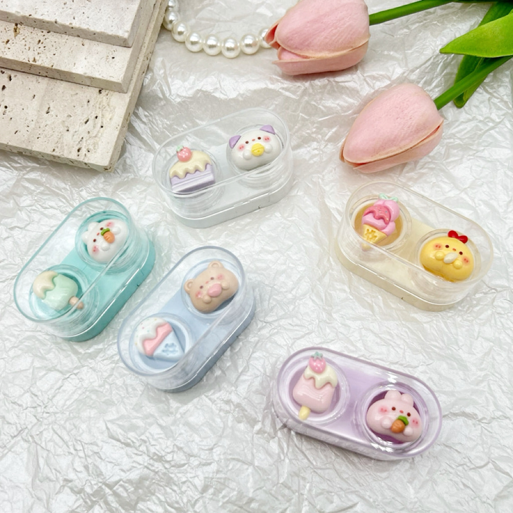ins drawer contact lens box transparent contact lens box small couple ...