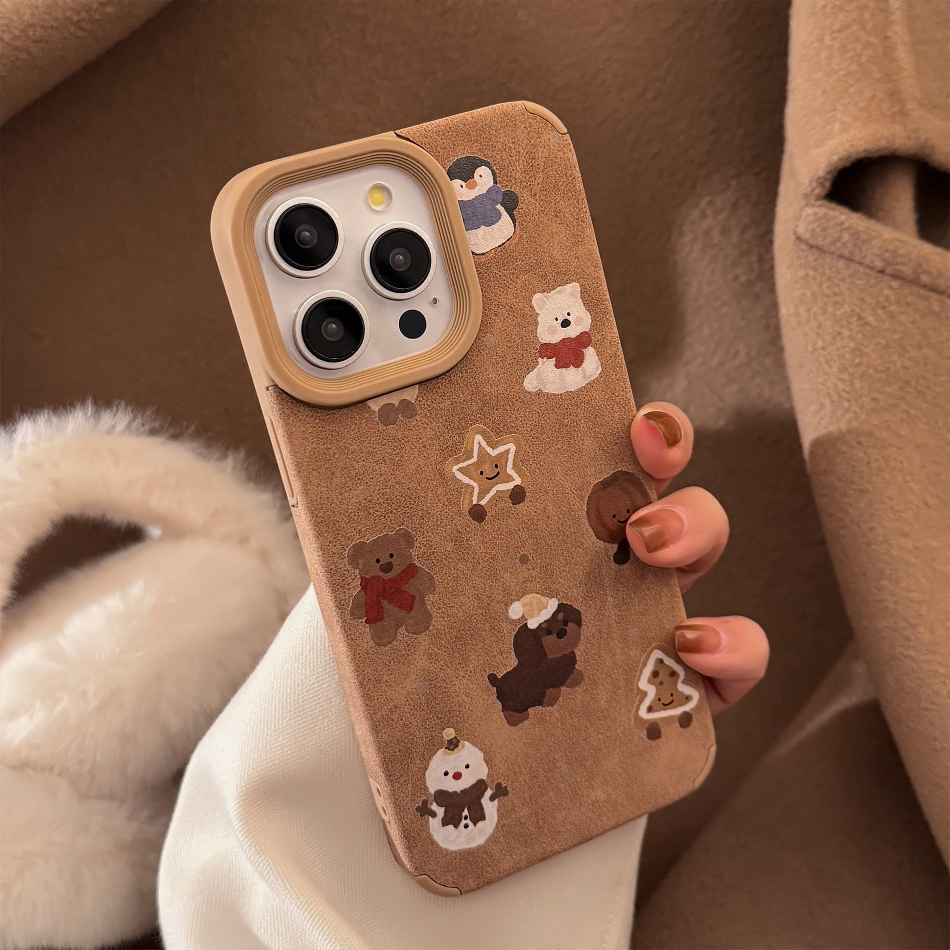 ins suede cartoon sausage suitable for iphone16 apple phone case 15pro ...