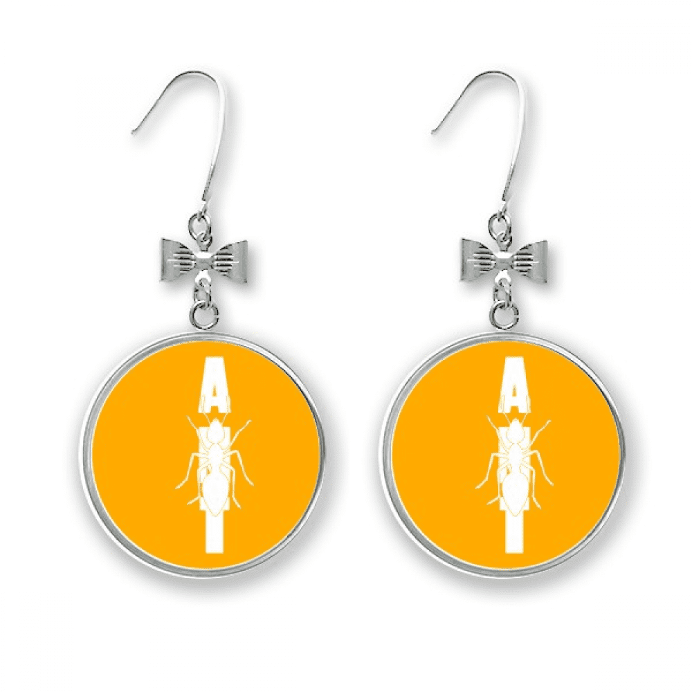 insect barm fears animals ants bow earrings drop stud pierced hook ...