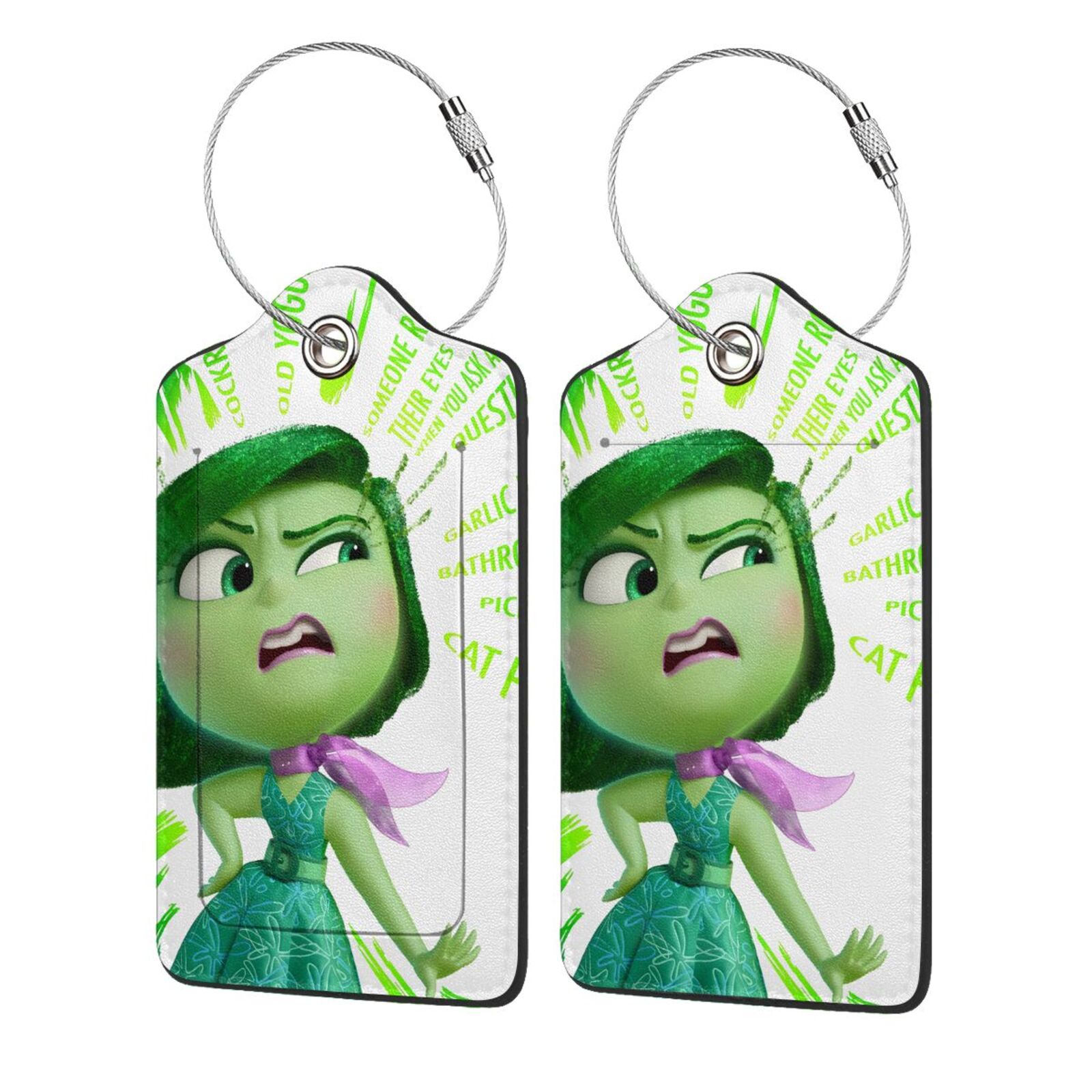 inside-out 2 Luggage Tags for Suitcases Travel ID Identification Labels ...