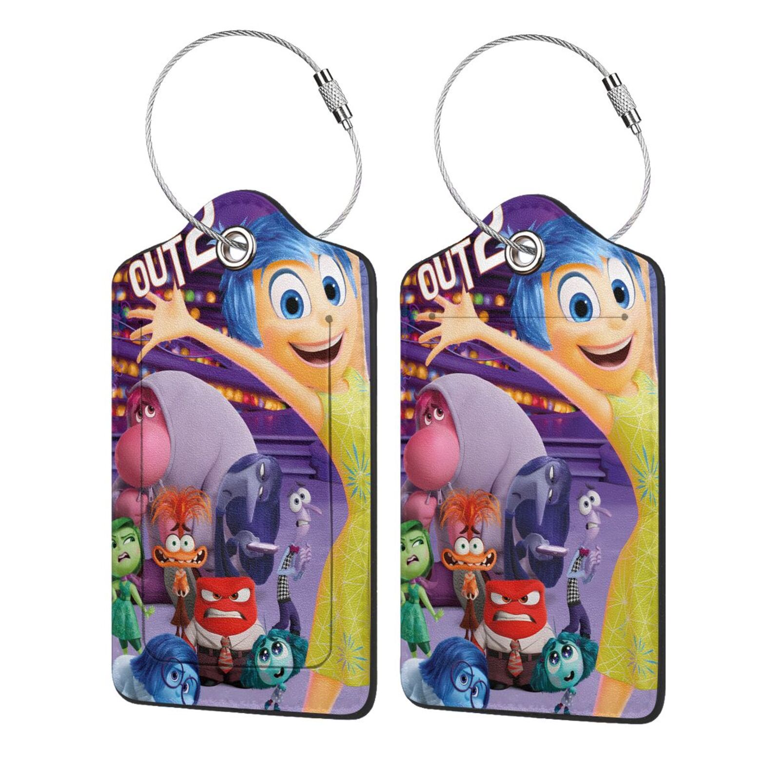 inside-out 2 Luggage Tags for Suitcases Travel ID Identification Labels ...