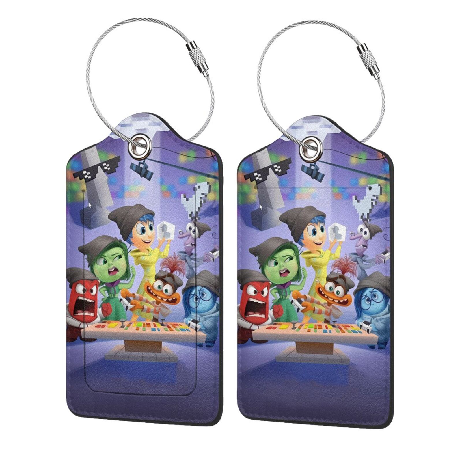 inside-out 2 Luggage Tags for Suitcases Travel ID Identification Labels ...