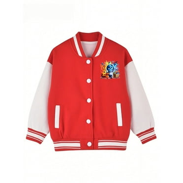 Blue Wellford Harris Varsity Leather Jacket Men's Wool Body with ...