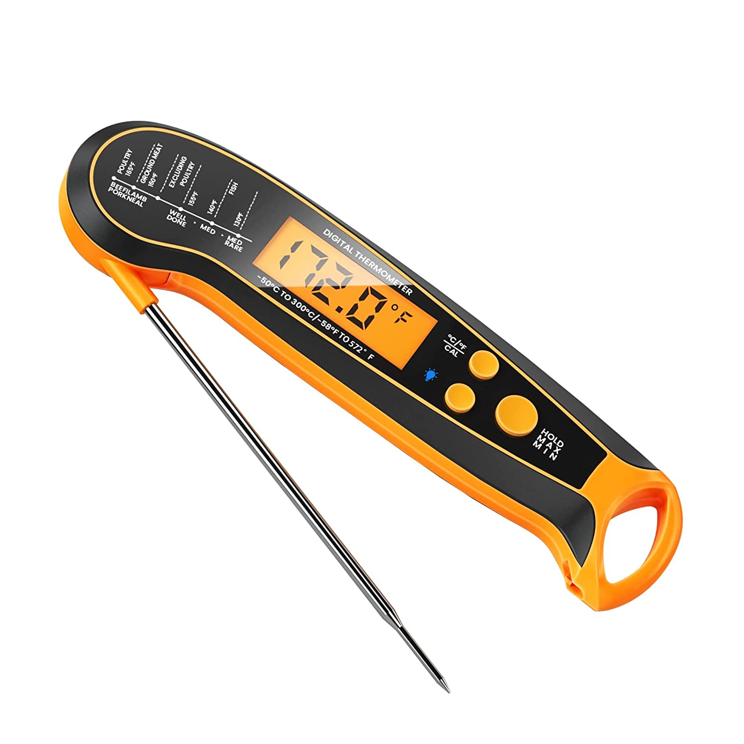 instant read meat thermometer for cooking, fast & precise digital food ...