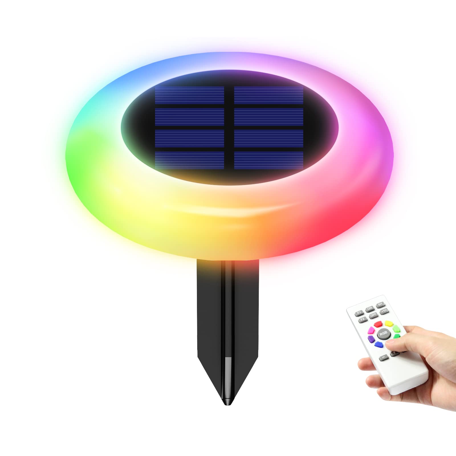 intelamp Colorful Solar Lights DHF10 for Outside Solar Garden Lights ...